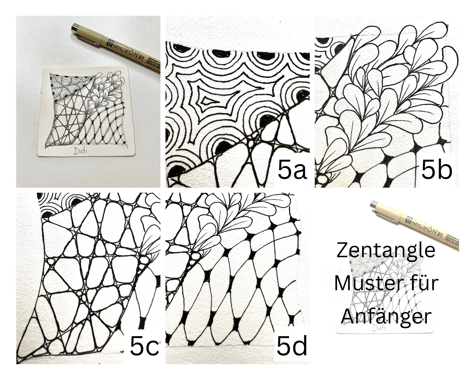 Entspannung kreativ durch Zeichnen und Malen.